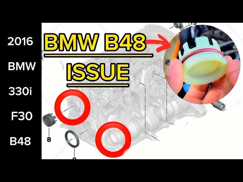 BMW B48 LEAKING FRONT OF ENGINE | END COVER | BALANCE SHAFT PLUG - YouTube
