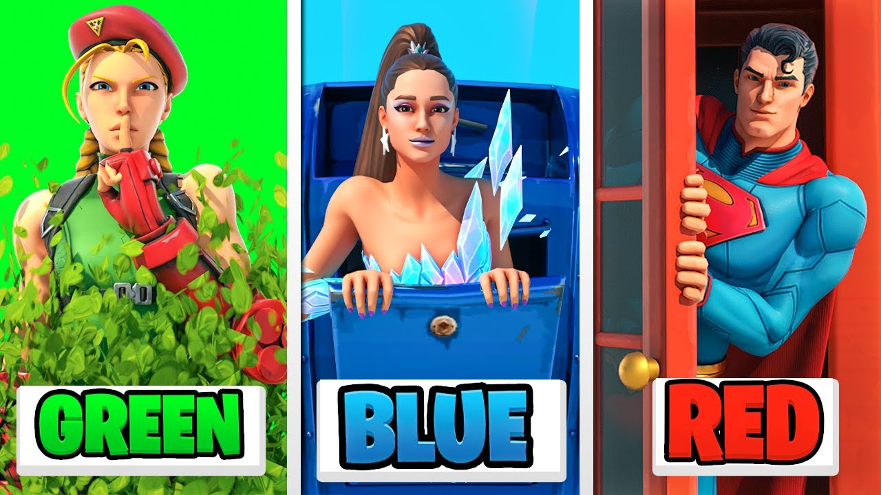 Using ONLY ONE COLOR in Fortnite Season 7! (Fortnite Prop Hunt) - YouTube