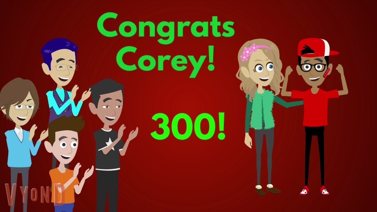 Congrats Corey (300 Subscribers) - YouTube
