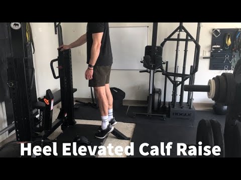 Heel Elevated Calf Raise - YouTube
