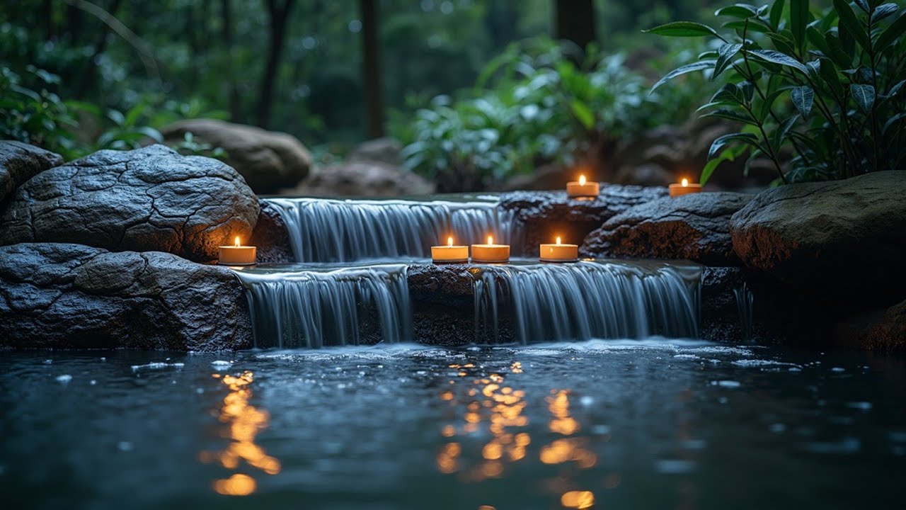 Tranquil Forest Sounds of Nature - Calming Waterfalls for Sleep, Yoga ...