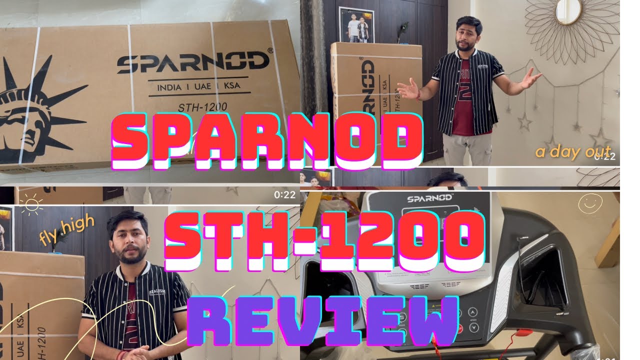 Sparnod treadmill STH-1200 || Best treadmill for home use under 15000 ...