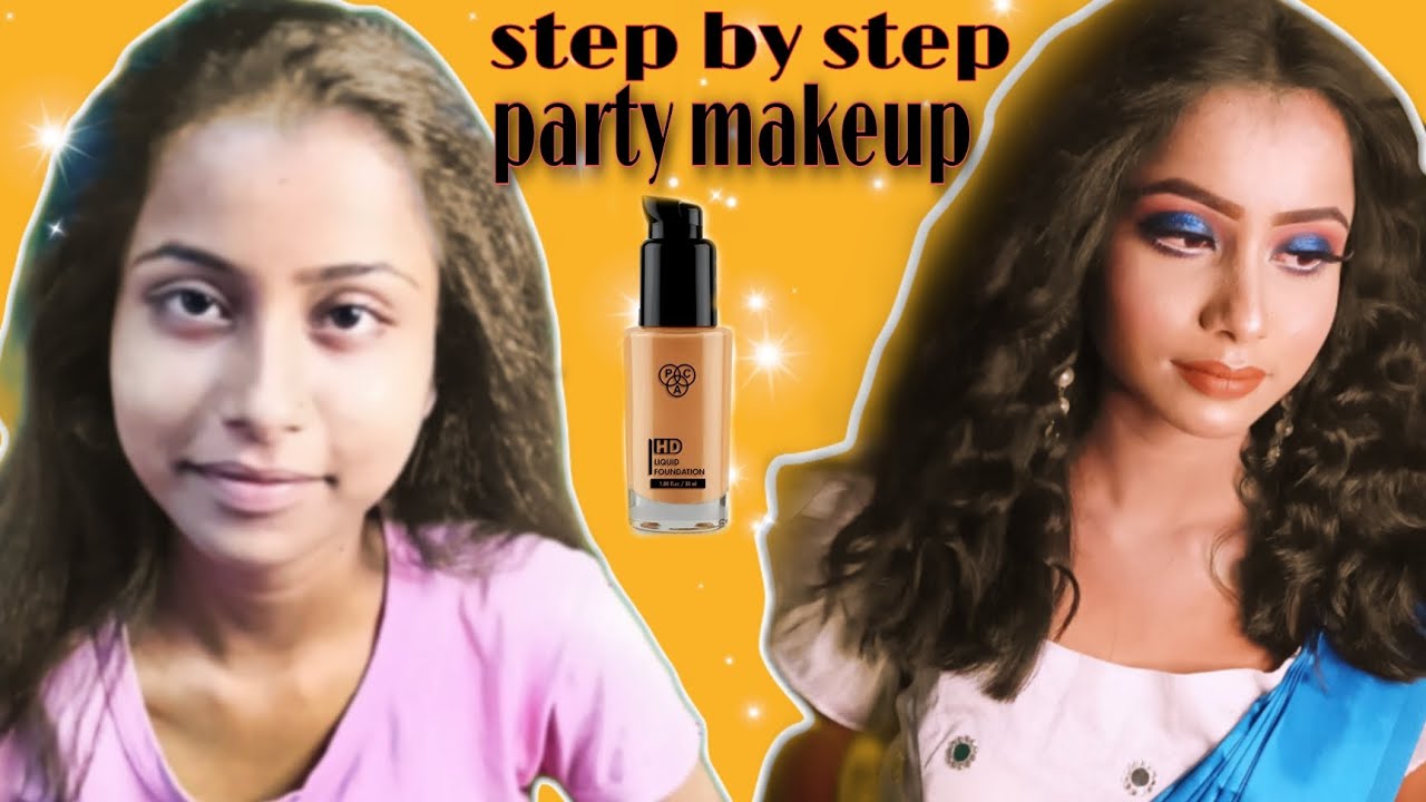 Step by step party makeup Tutorial for Beginners - YouTube