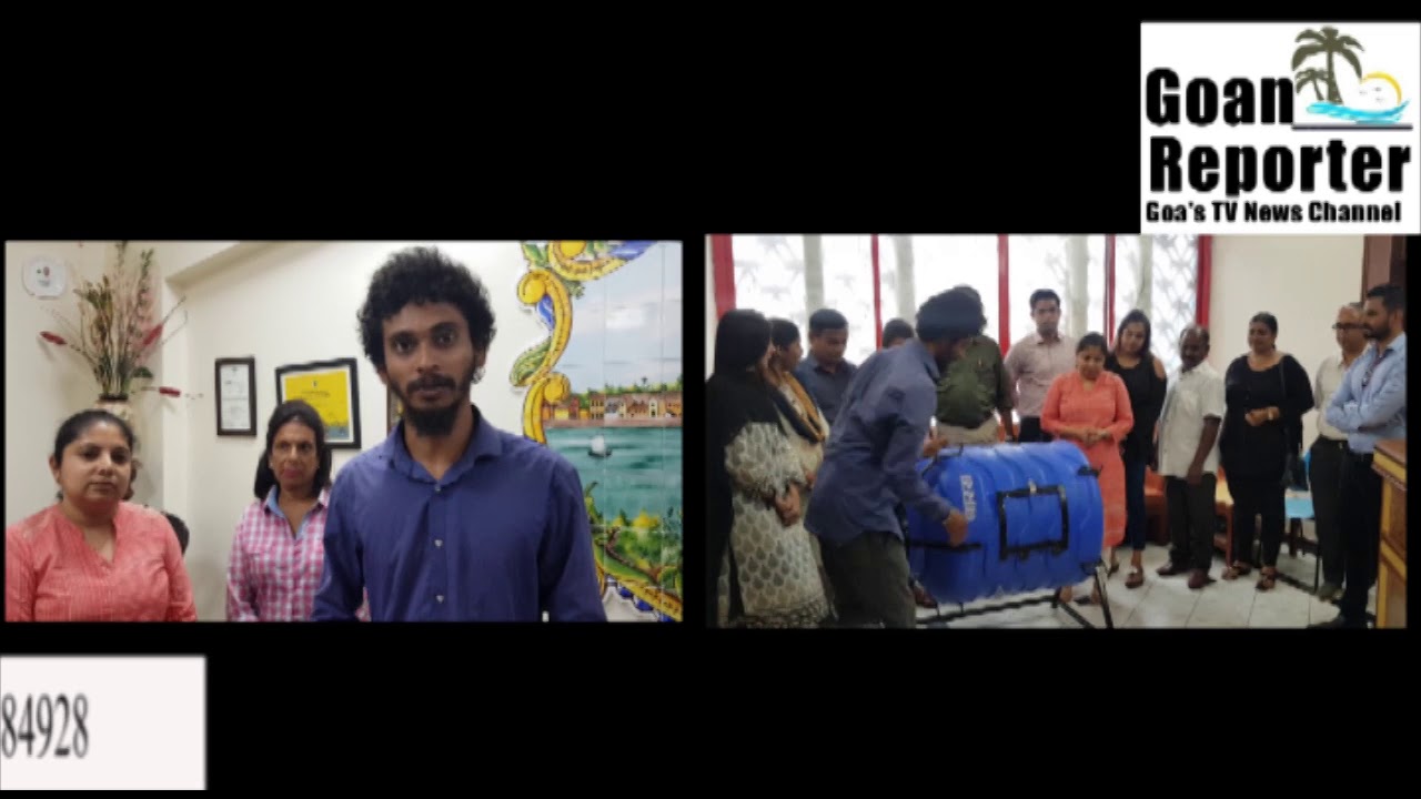 Goan Reporter, Goa's TV News Channel:South India Bank gives Composting ...