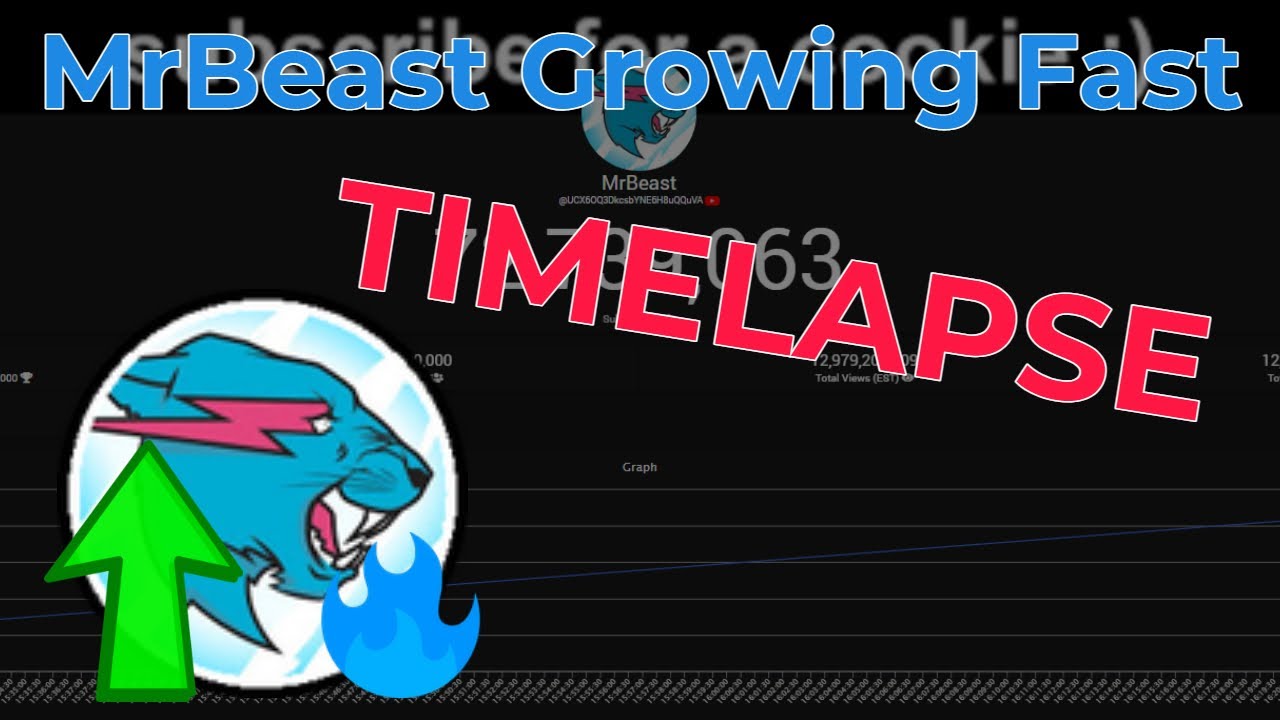 MrBeast Sub Count Timelapse! (1 Hour Timelapse) - YouTube