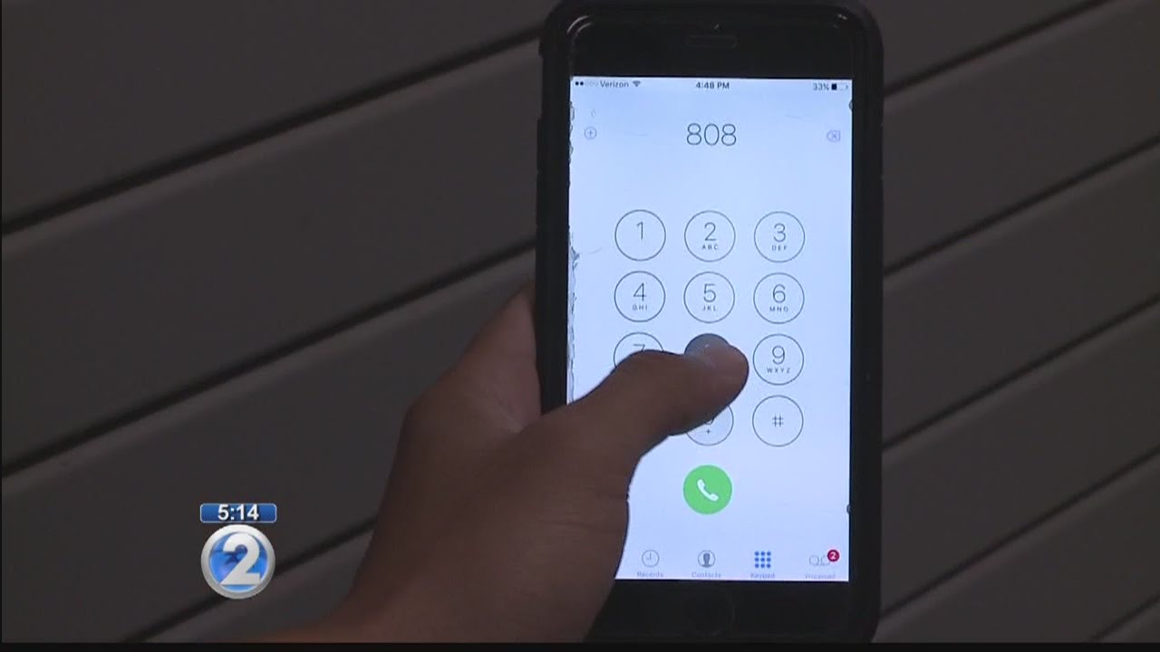 Phishing phone scam spoofs local number on caller ID - YouTube