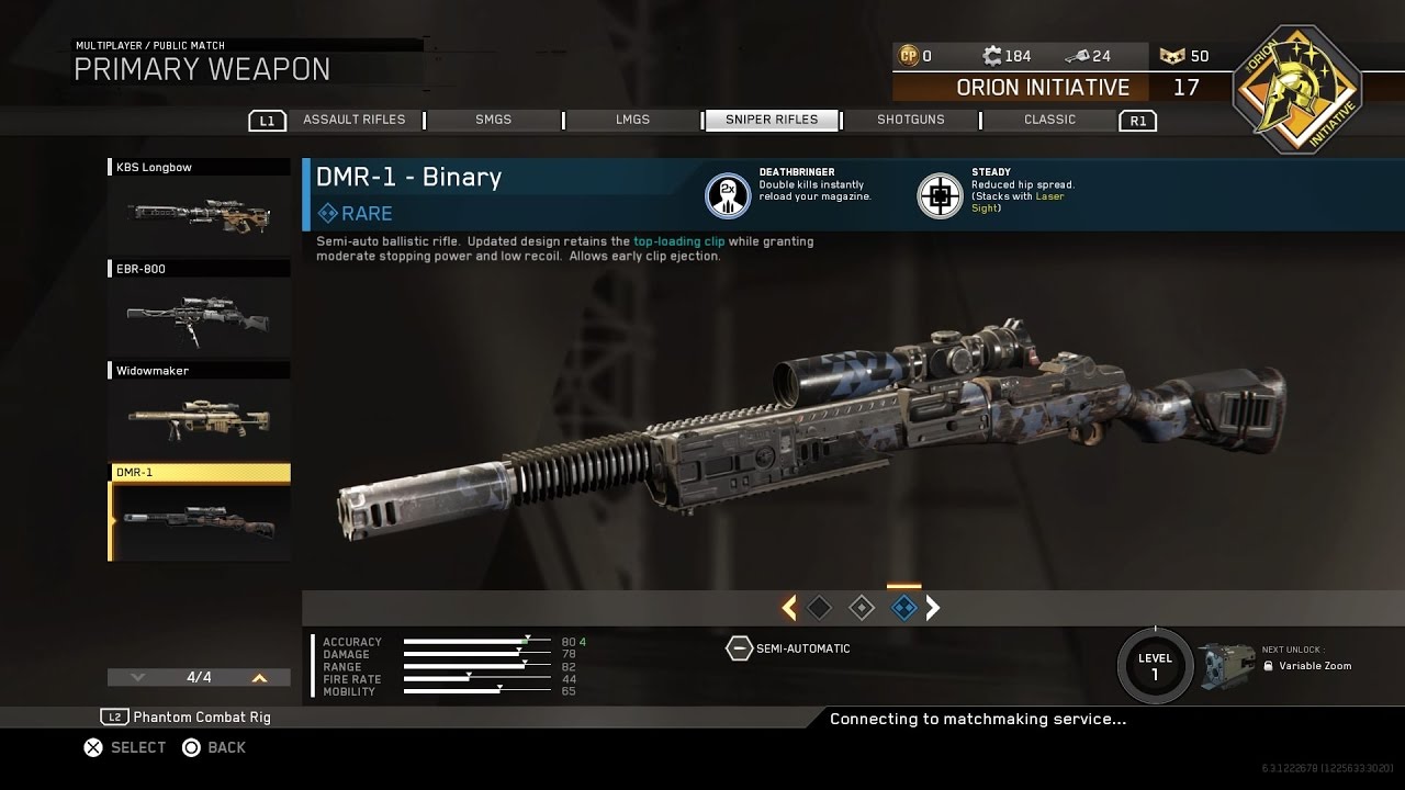 DMR-1 Binary Variant Review! - (Call of Duty Infinite Warfare) - YouTube