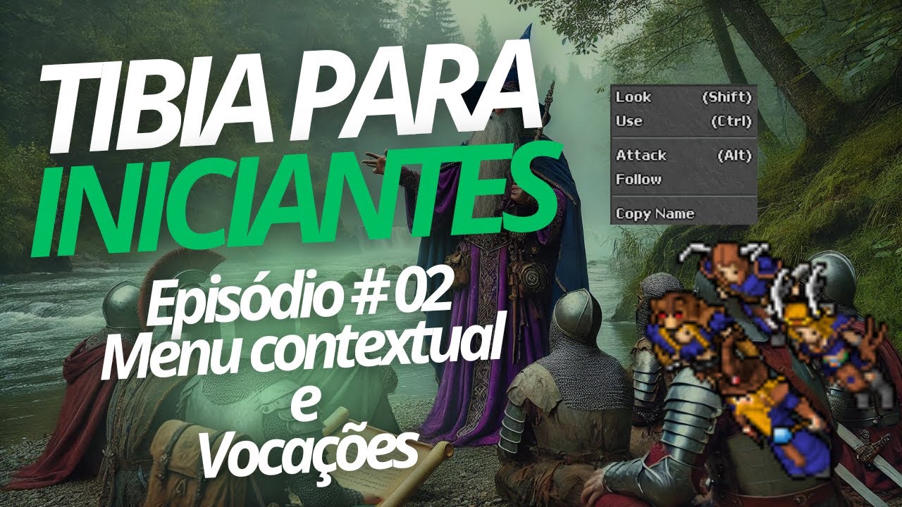 Tibia para iniciantes - Menu Contextual e Vocações! - #02 - YouTube