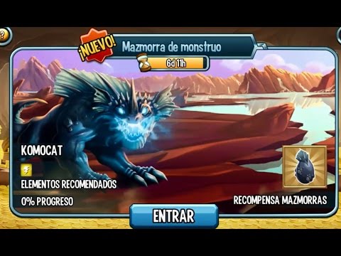 Monster Legends - Mazmorra de Monstruo "Komocat" - ¡COMPLETA! - YouTube