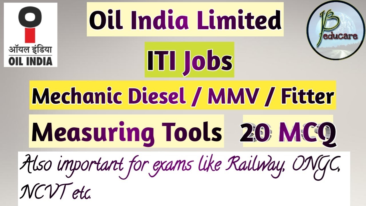 #oilindialimited #coaching #itijobs || Mechanic Diesel/ Fitter/ MMV ...