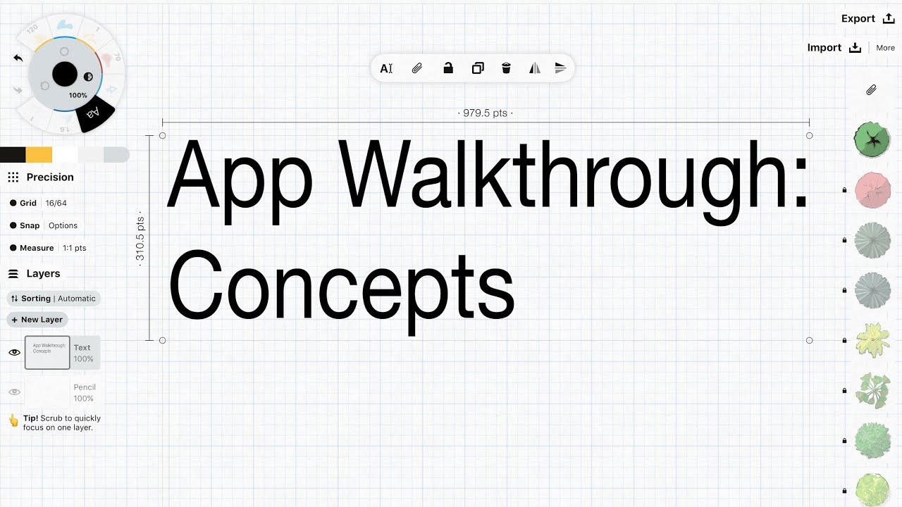 App Walkthrough: Concepts - A Great Drawing App for the iPad - YouTube