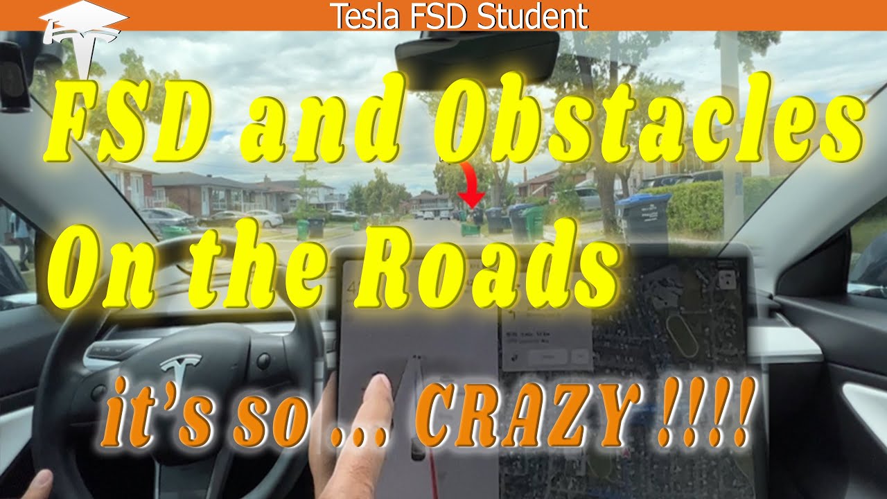 Watch How Tesla FSD Beta Is Avoiding Obstacles, It's ... INSANE ...