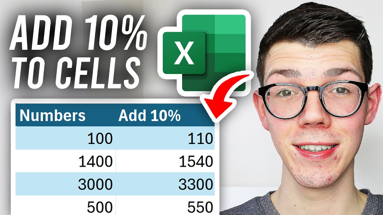 How To Add 10 Percent To Cells In Excel Full Guide YouTube How To Add 10 Percent To Cells In Excel Full Guide YouTube
