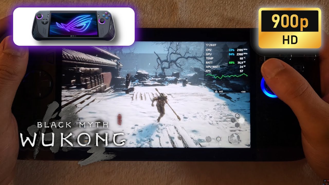 ASUS ROG Ally X | Black Myth: Wukong | 900p | FSR3 - FG - Medium ...