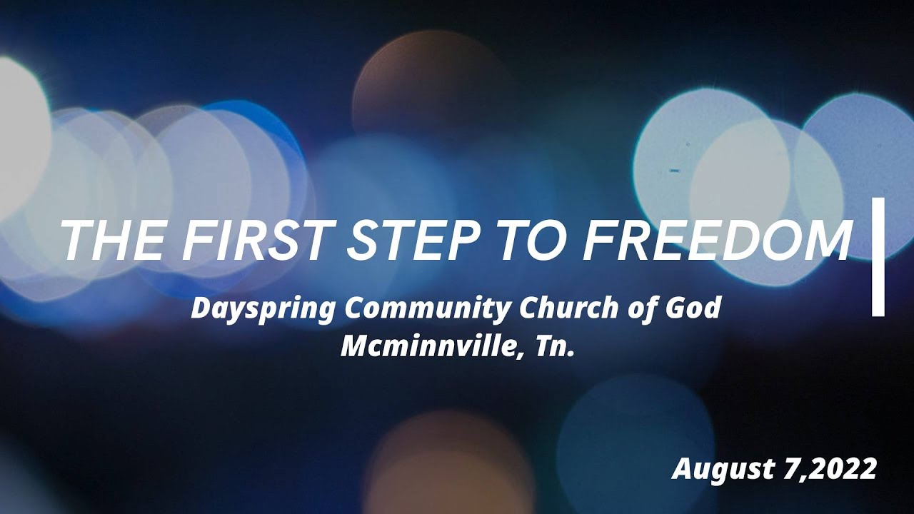 The First Step to Freedom - YouTube