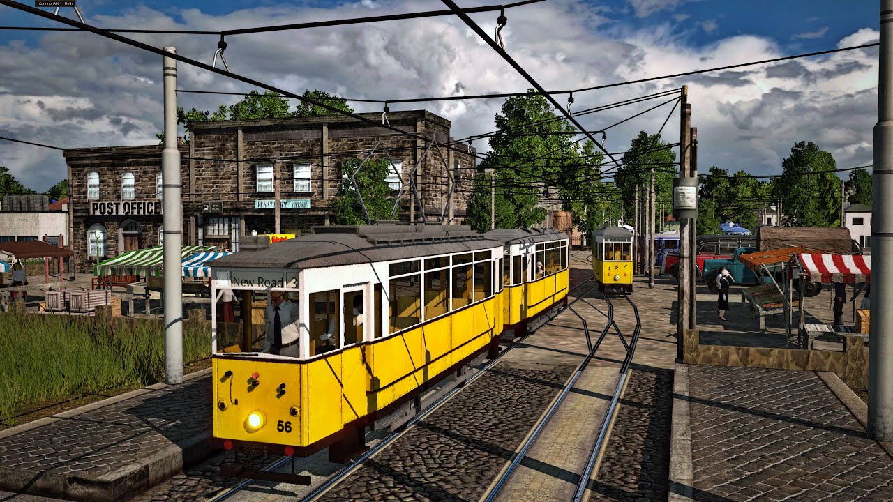 TransportFever2 : Tram and Bus station_(4-in-1) MOD - YouTube