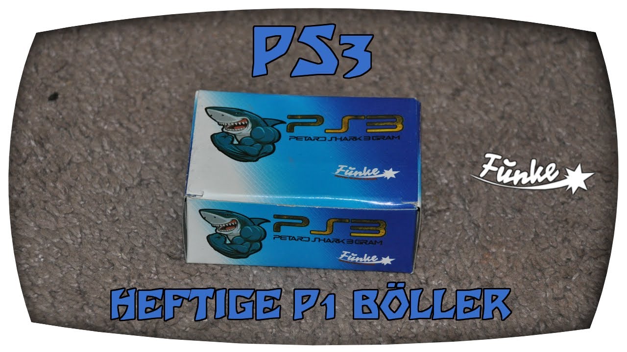 PS3 BÖLLER von Funke Feuerwerk | P1 Böller mit blauem Vorbrenner ...