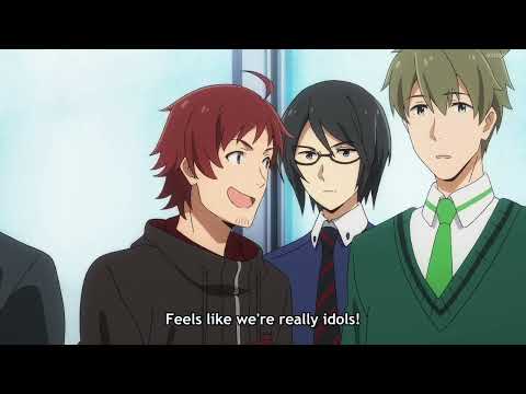 Teru, Kaoru, Shiki & Tsubasa Watching TV Green Screen