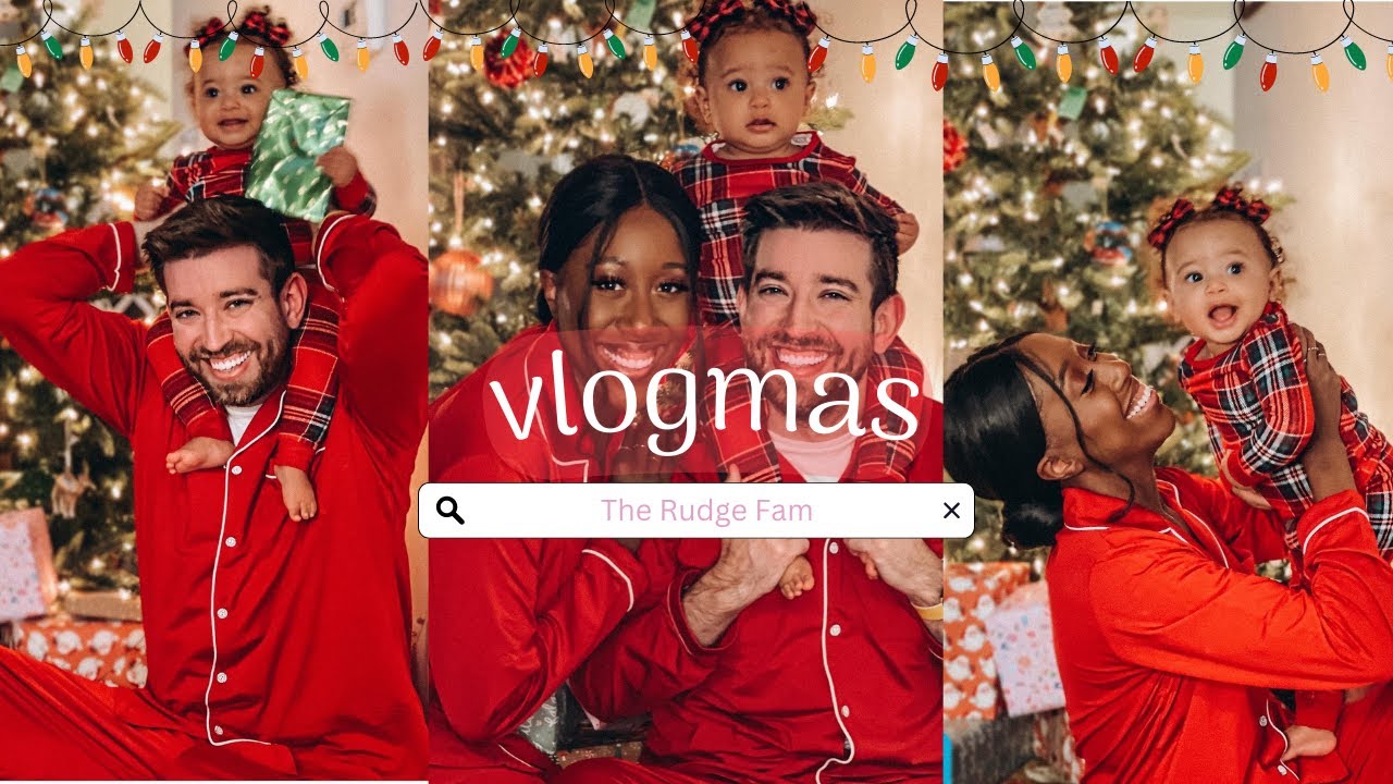 OUR FIRST CHRISTMAS AS A FAMILY 2022 | RUDGE FAM VLOGMAS | black ...