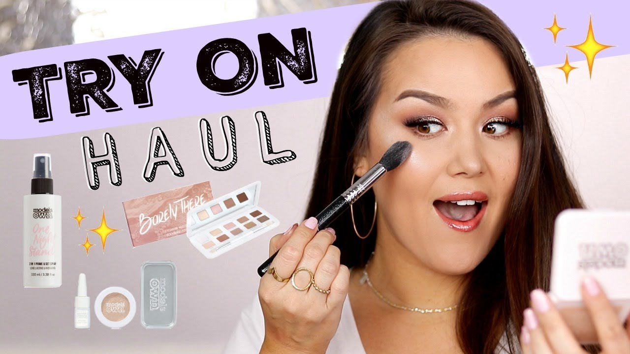 TRY ON MAKEUP HAUL - YouTube
