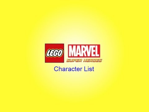 LMSH (Lego Marvel Superheroes) Character List - YouTube