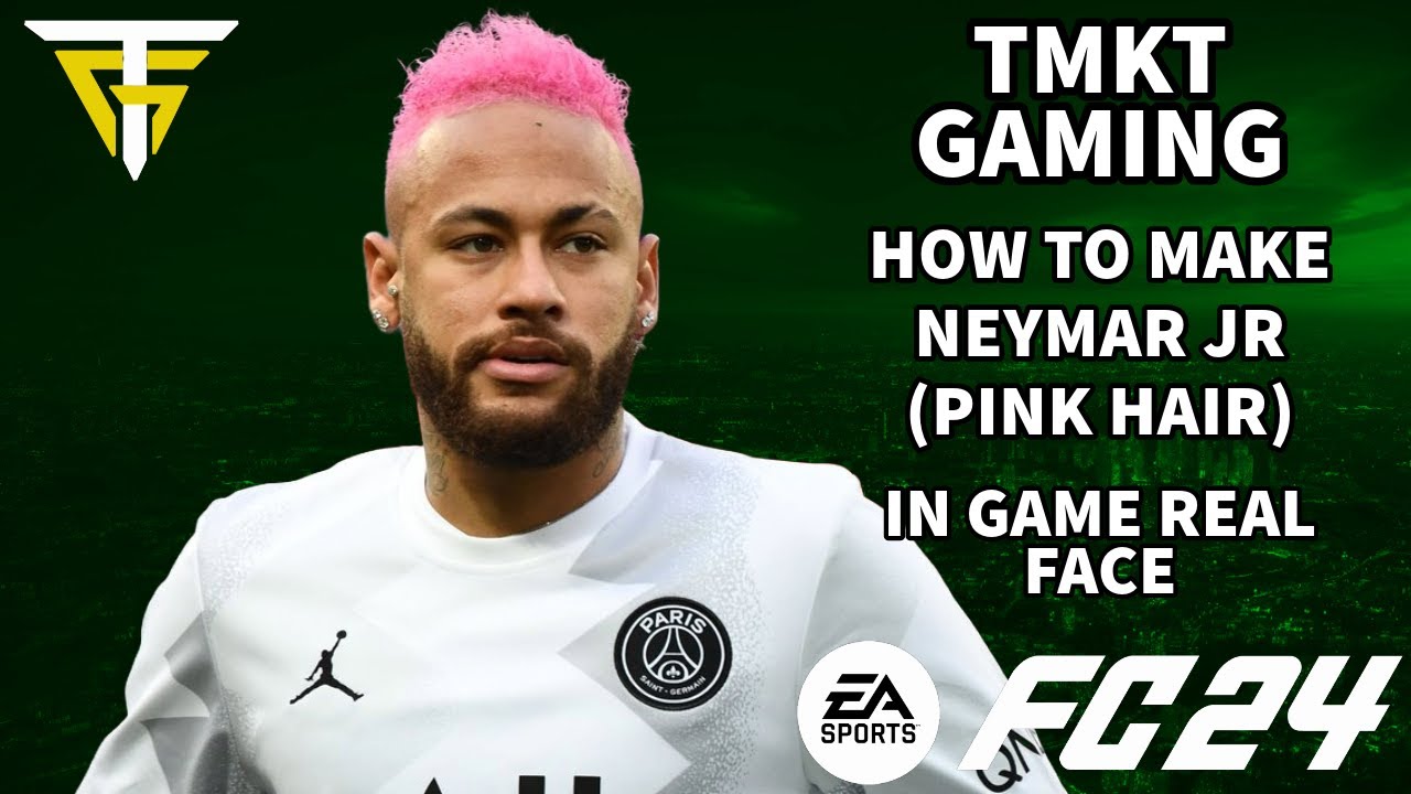EA FC 24 - How To Make Neymar Jr (Pink Hair) - In Game Real Face! - YouTube
