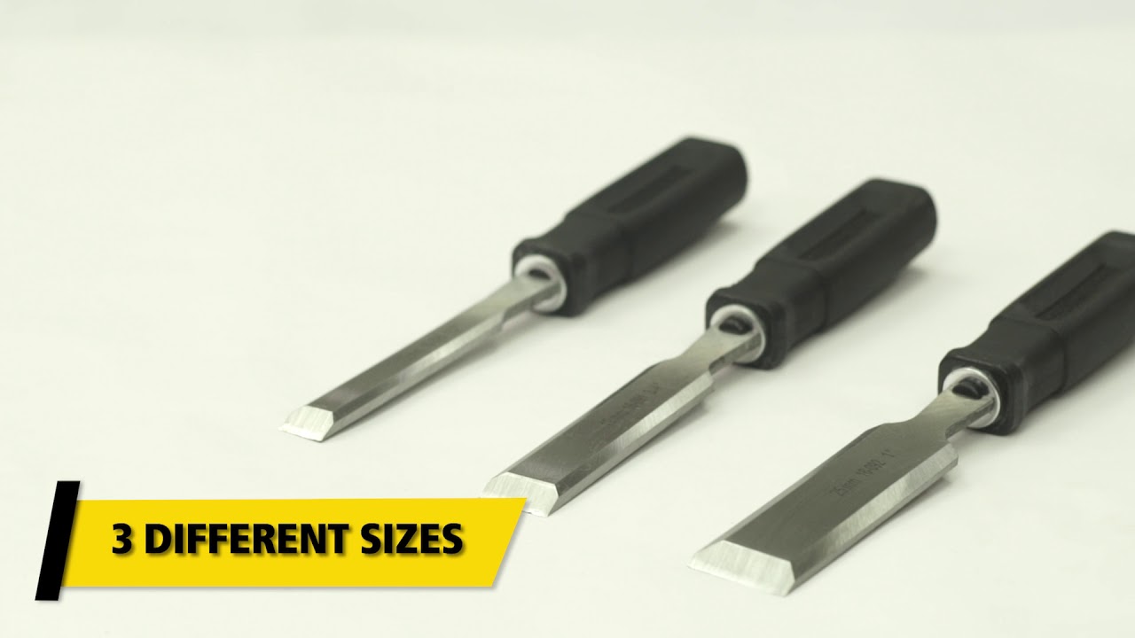 Stanley 16 089 Metal and Plastic Chisel Set - YouTube