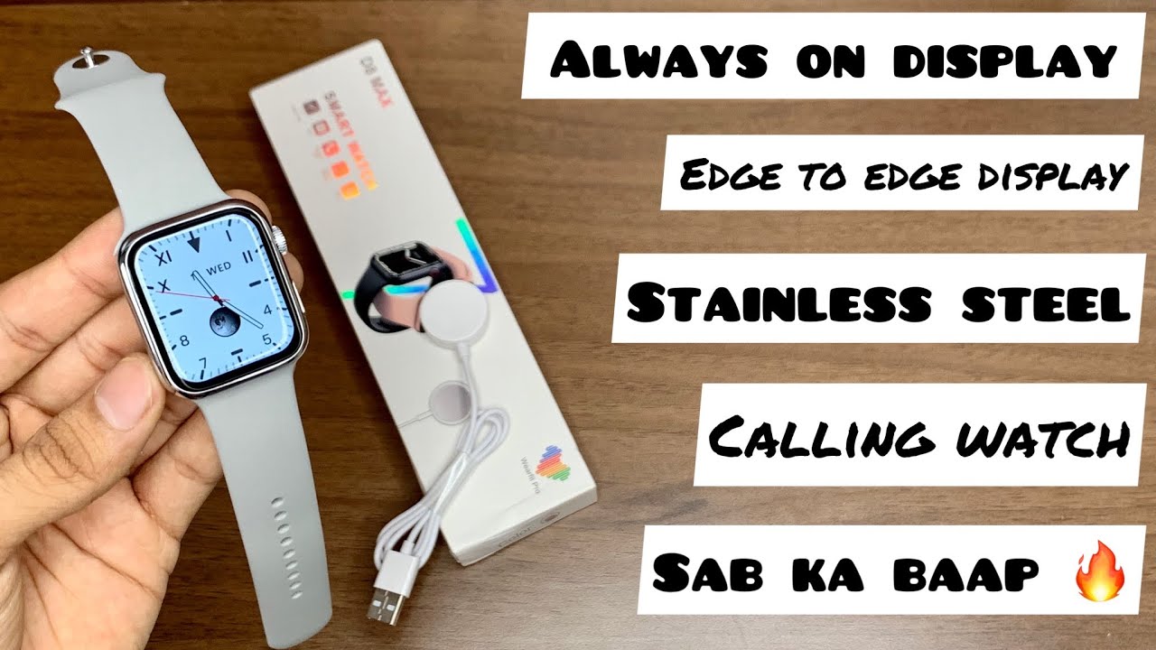 D8 MAX Series 7 Stainless Steel | series 7 Smartwatch | Always on ...