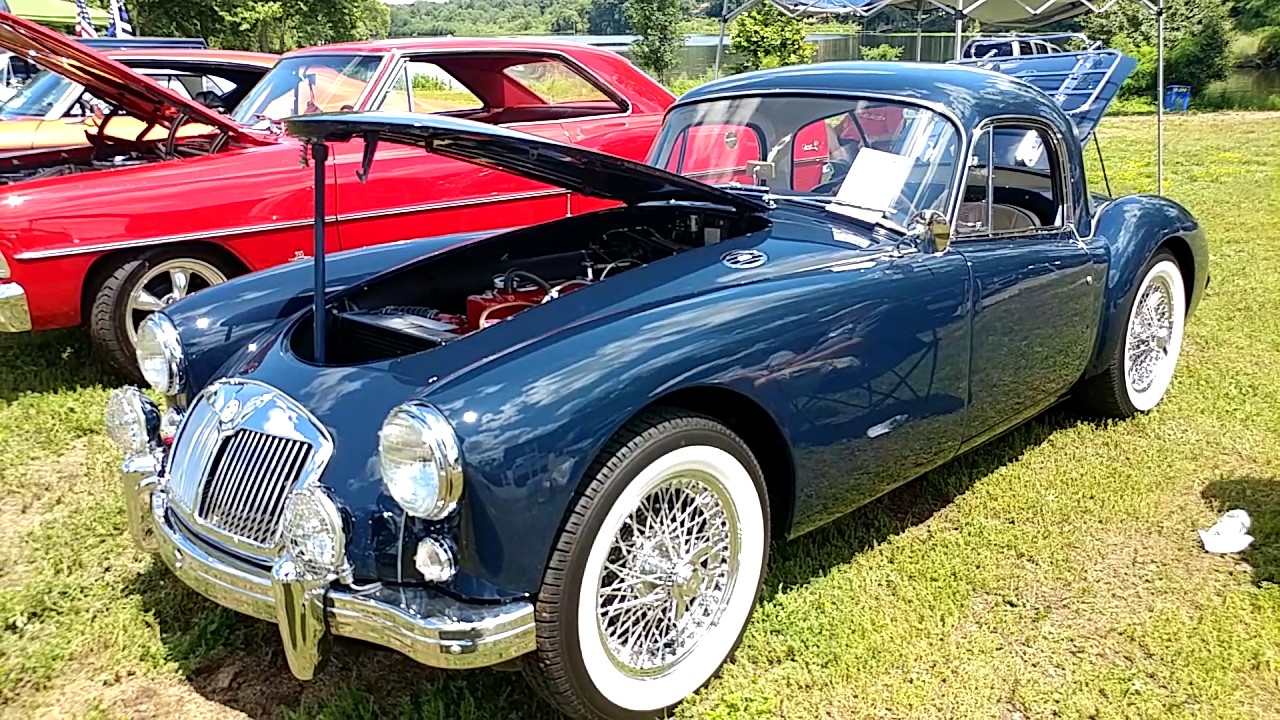 1959 BLUE MG MGA COUPE - YouTube
