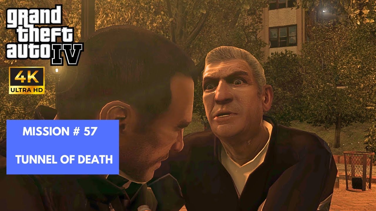Grand Theft Auto IV | Mission - Tunnel of Death | 4K PC Gameplay - YouTube