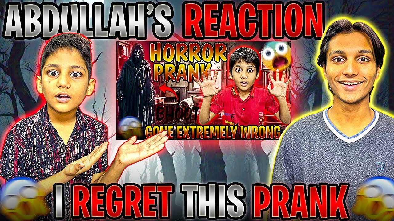 ABDULLAH’S HILARIOUS REACTION TO HIS SCARY PRANK 😂😱 - YouTube
