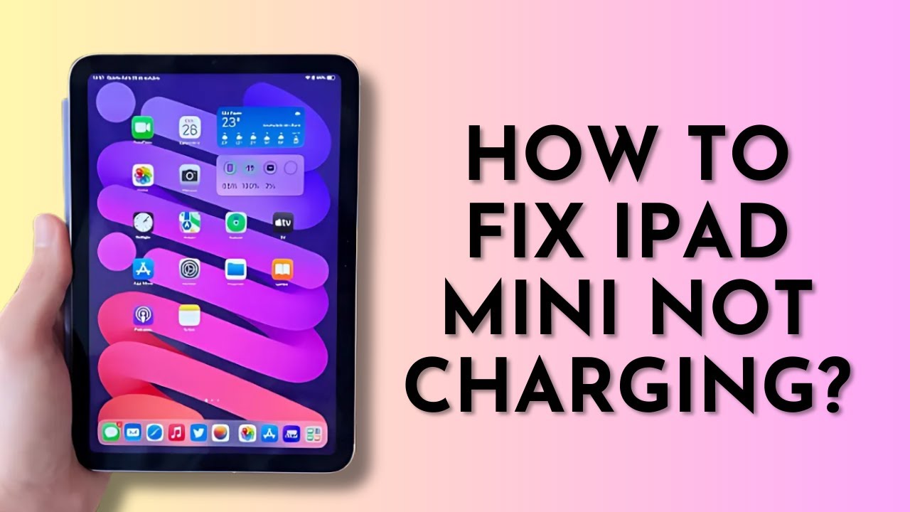 How to Fix iPad Mini Not Charging? Easy Troubleshooting Steps! - YouTube