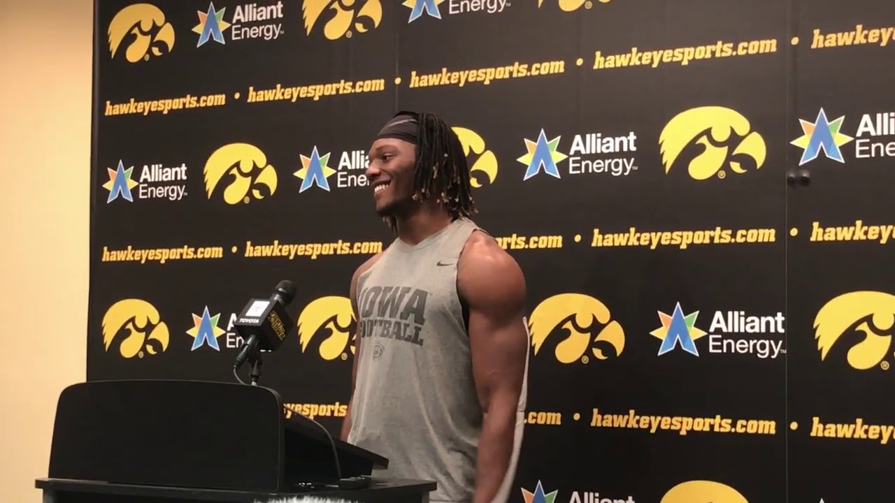 Iowa WR Brandon Smith on win over Middle Tennessee - YouTube