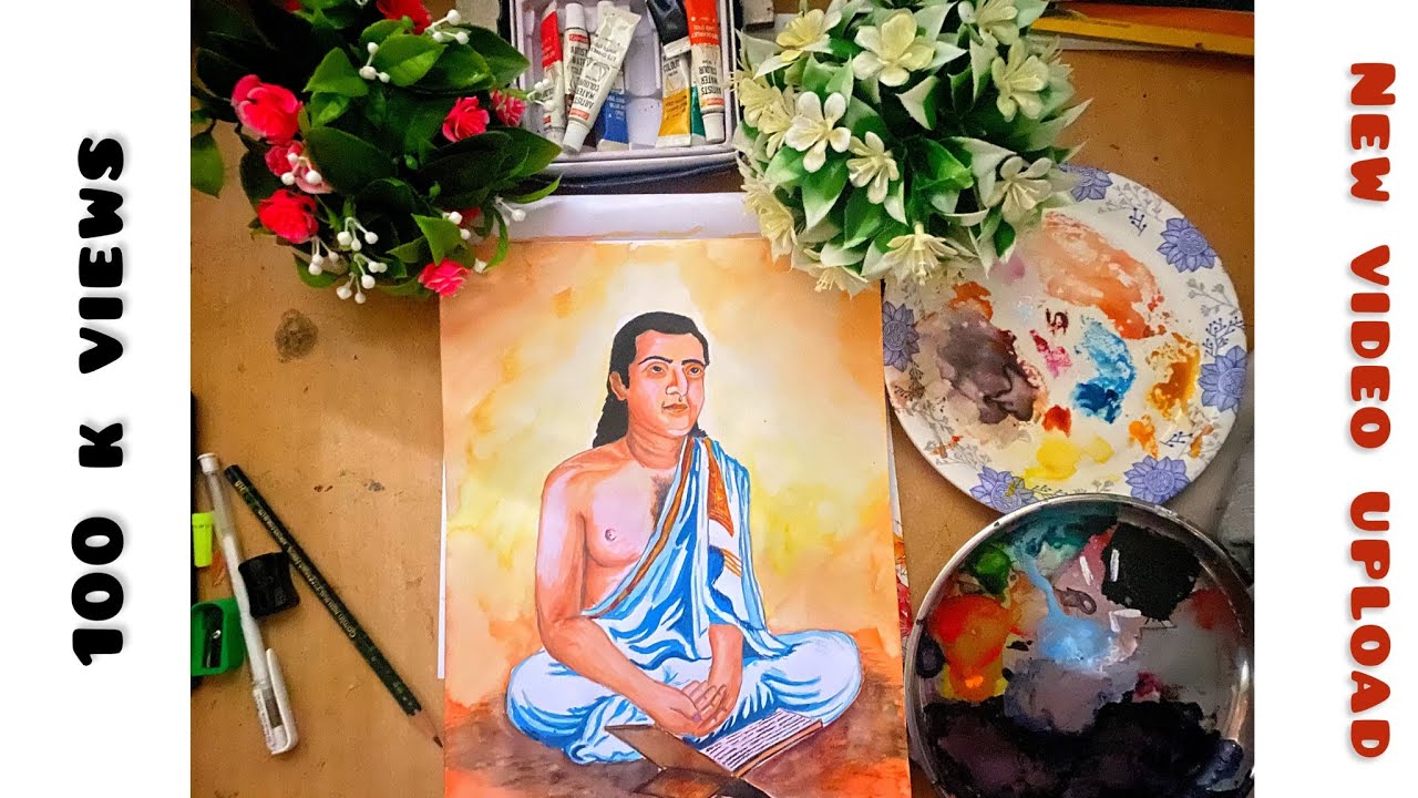 How to Draw Srimanta Sankardev | Srimanta Sankardev Drawing 🖼🙏😇 - YouTube