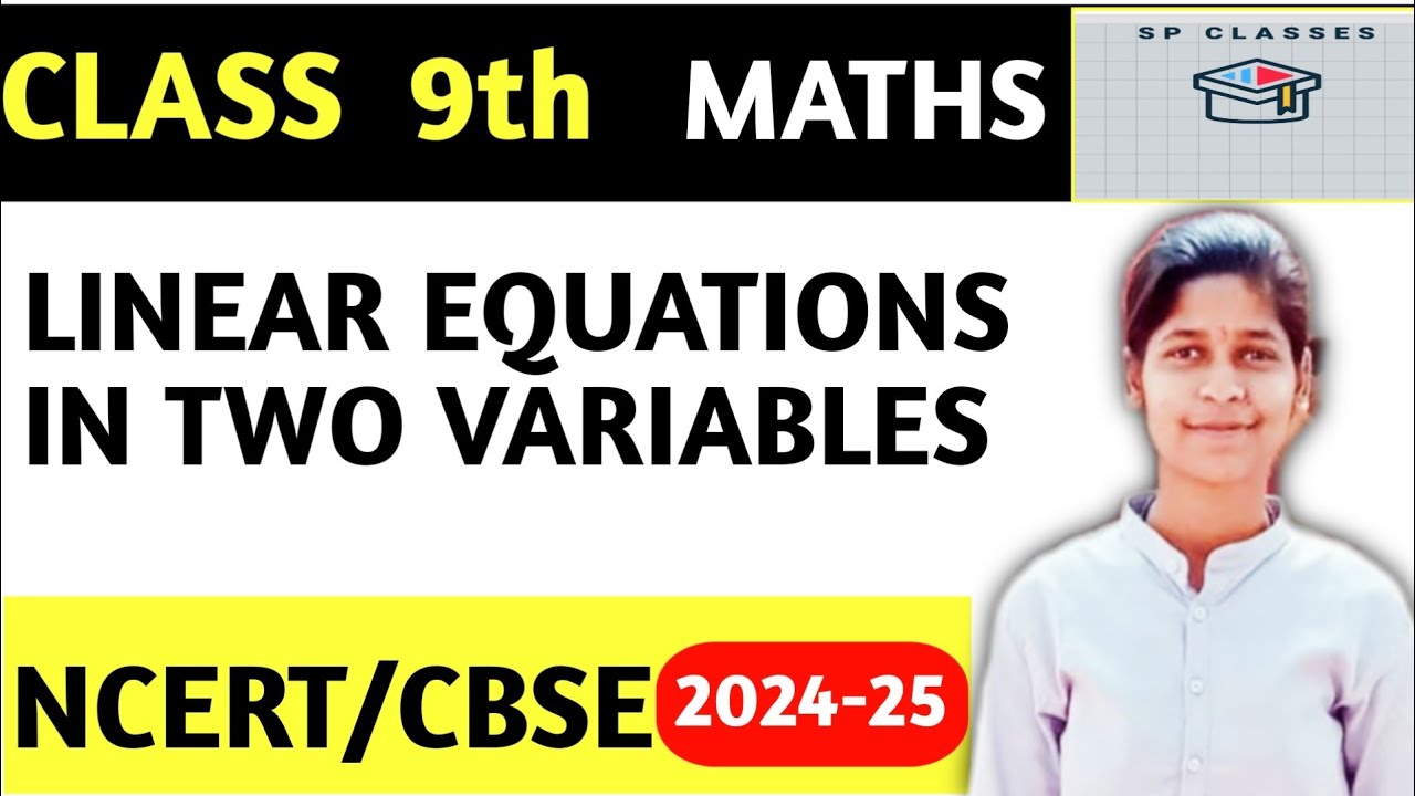 Linear equations in two variables class 9 chapter 4 - YouTube
