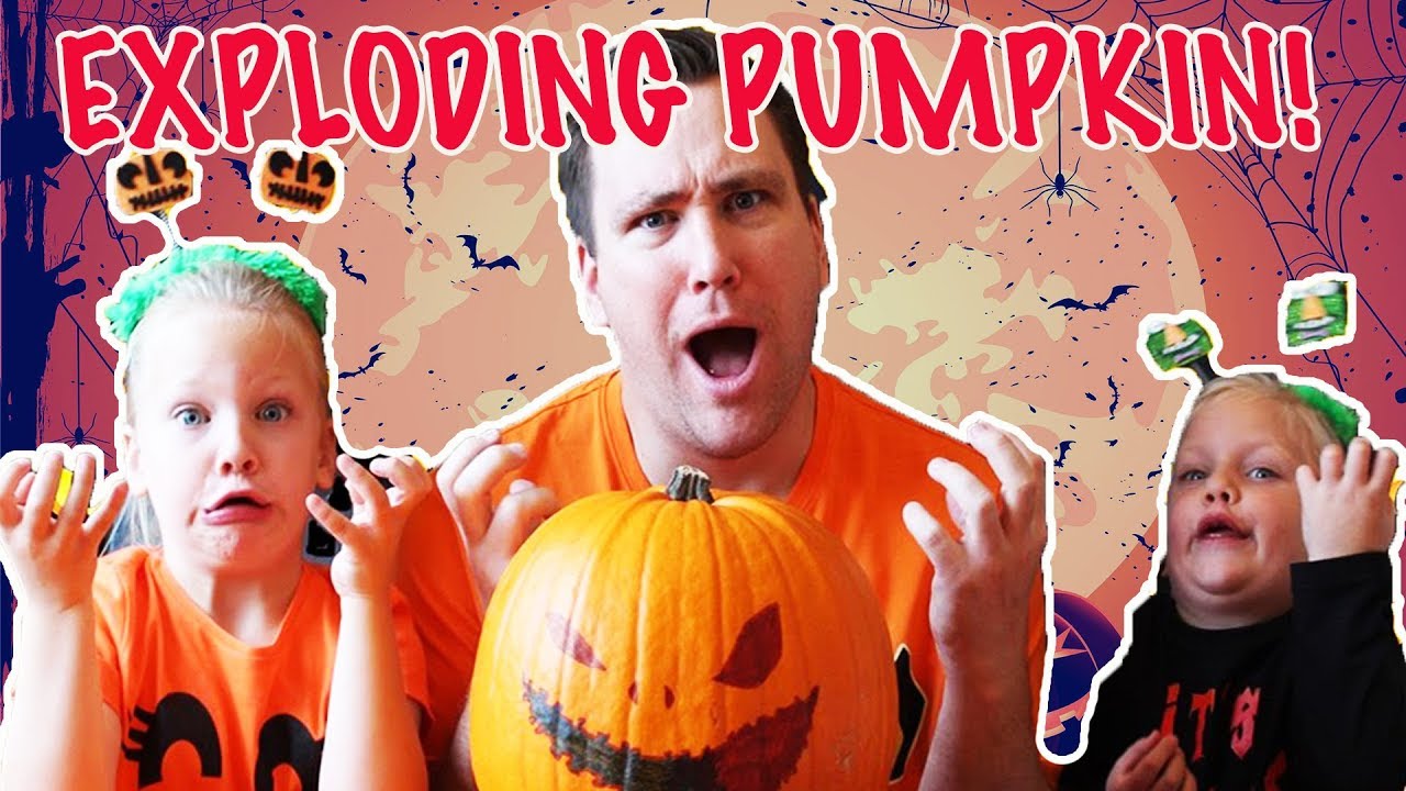 SPOOKY HALLOWEEN EXTREME EXPLODING PUMPKIN CHALLENGE - YouTube