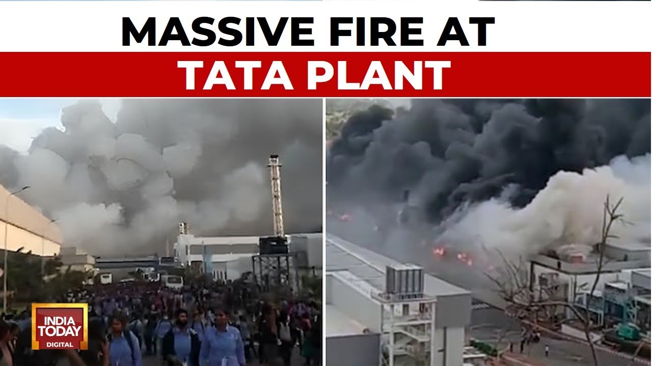 Massive Fire Breaks Out At Tata Electronics Plant Near Tamil Nadu ...