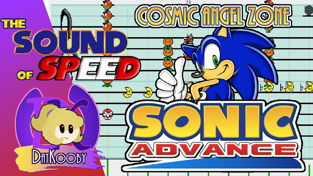 Cosmic Angel Zone - Sonic Advance - Super Mario Paint #TheSoundOfSpeed ...