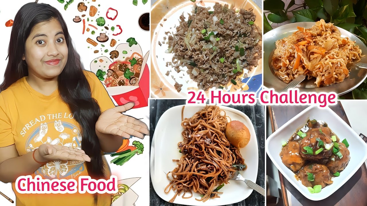 Eating Chinese Food For 24 Hours Challenge | Maza Hi Aa Gaya 😍 - YouTube