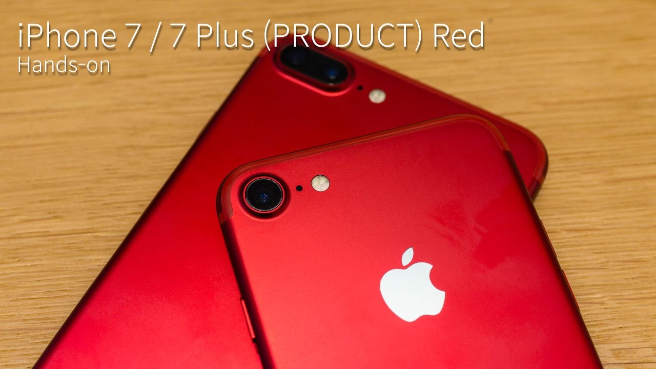 [Hands-on] iPhone 7 (PRODUCT) Red - YouTube