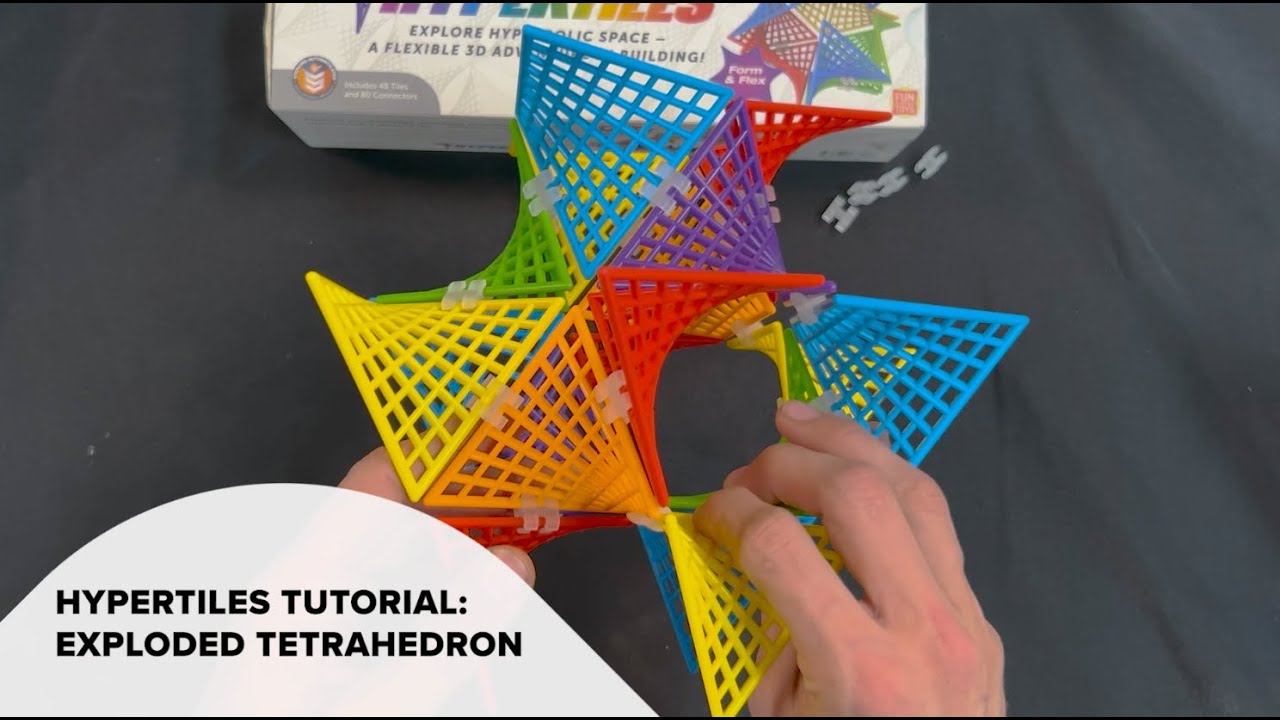 HyperTiles Tutorial - Exploded Tetrrahedron - Intermediate Level - YouTube