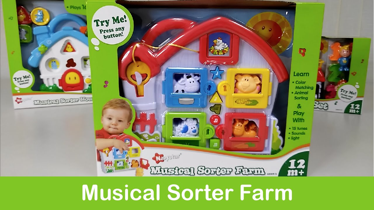 Interactive Toys "Musical Sorter Farm" Open Box - YouTube