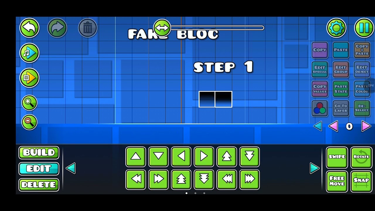 Tutor fake block in geometry dash - YouTube
