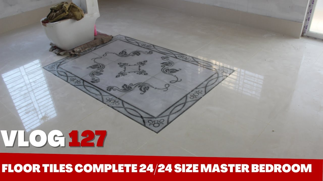 floor tiles complete 24/24 size master bedroom - YouTube