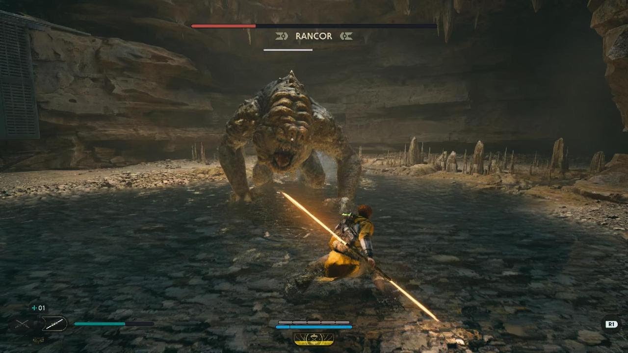Jedi Master vs Rancor - YouTube