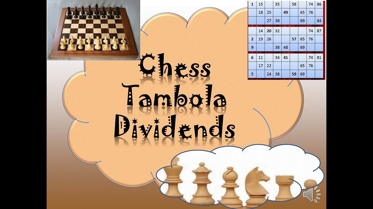 Very Unique Chess theme Tambola Dividends on standard housie Tickets ...
