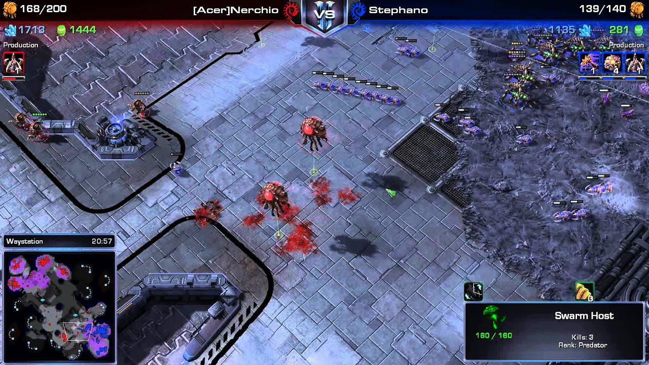 SC2 - Hairy Masters - ZvZ - Nerchio vs Stephano - YouTube