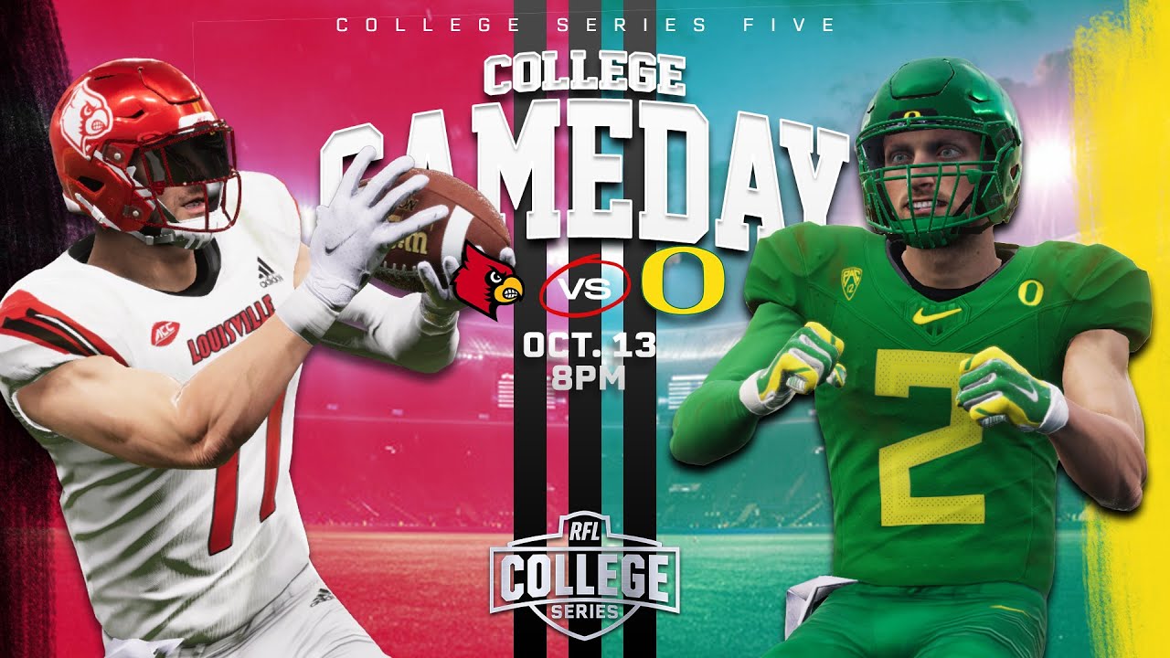 #15 Louisville (5-5) vs #8 Oregon (7-3) Week 12, RFL College Series 5 ...