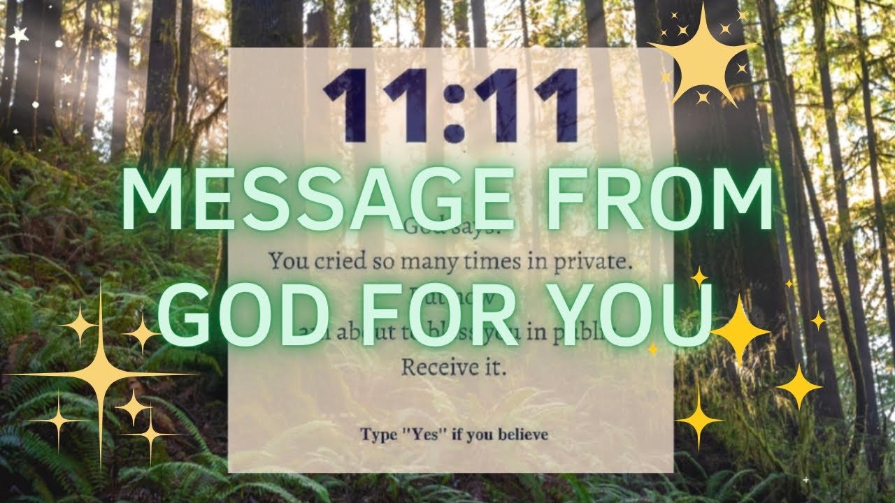 Message from God for me today - YouTube