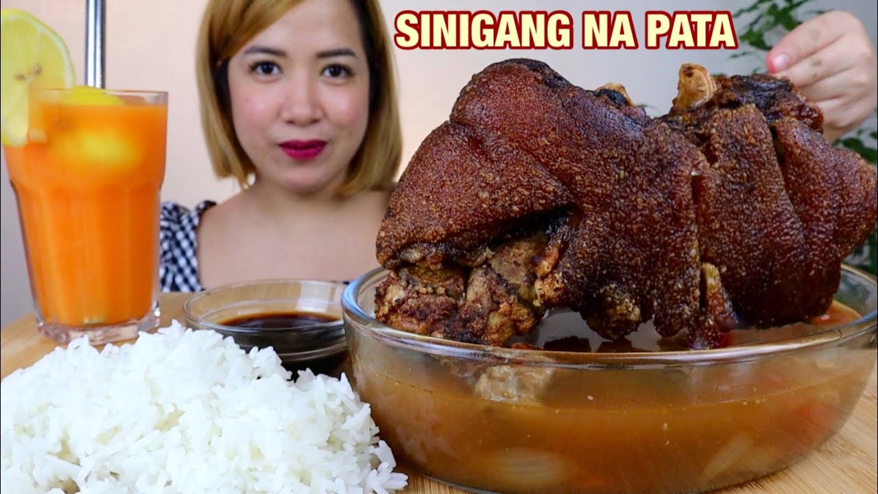 CRISPY SINIGANG NA PATA | CRISPY SINIGANG | MUKBANG PHILIPPINES 🇵🇭 ...